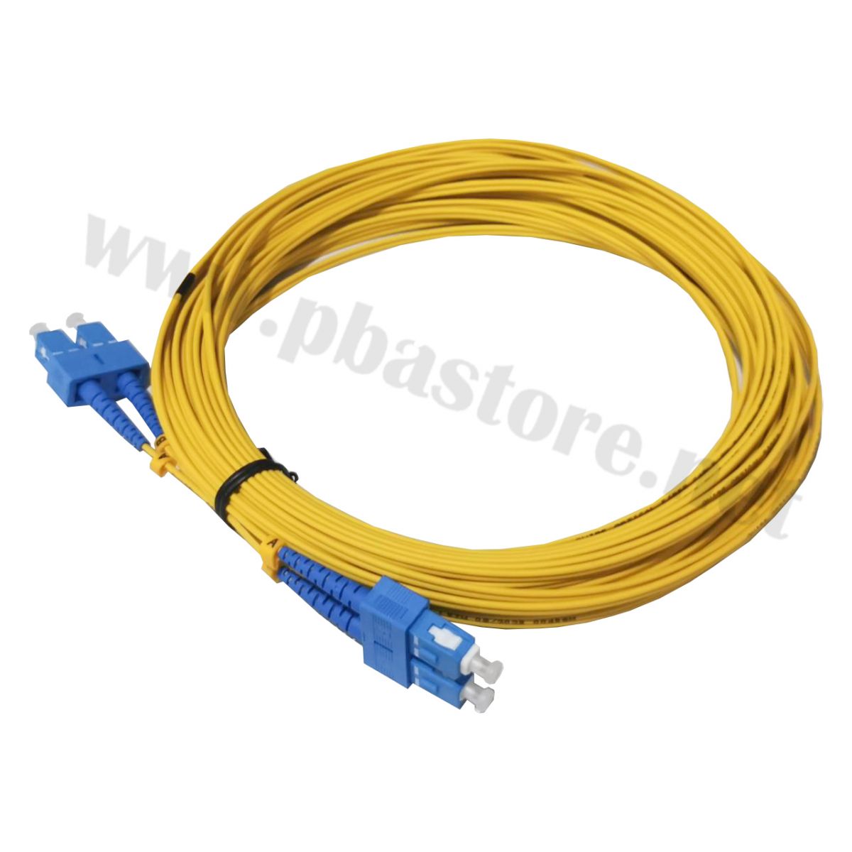 PATCH CORD FIBER 9/125 SC/UPC-SC/UPC SM-DX G657A1 2.0MM 15M สายไฟเบอร์เข้าหัวสำเร็จรูปชนิด SC ...